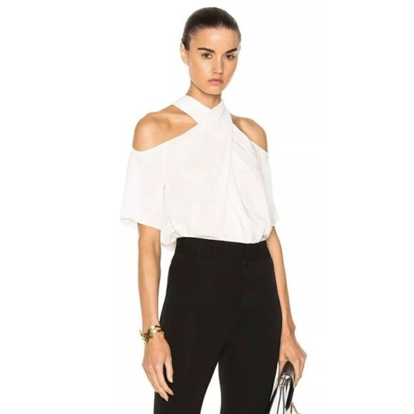A.L.C. | Tops | Nwt Alc Sz6 Kayley Silk Cold Open Shoulder ...